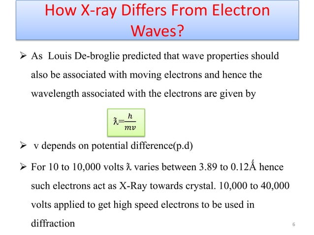 Electron diffraction and Neutron diffraction | PPTX | Physics | Science