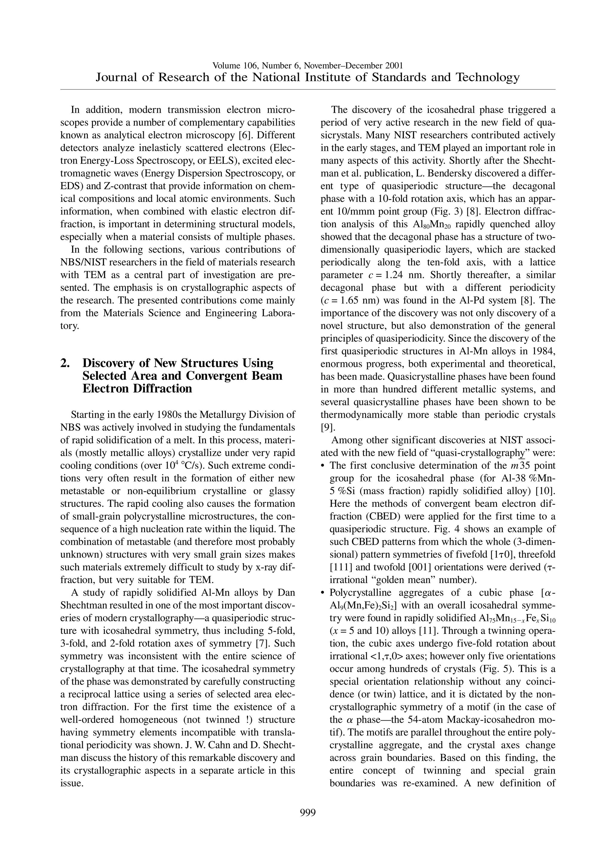 Electron Diffraction Using Transmission Electron Microscopy | PDF