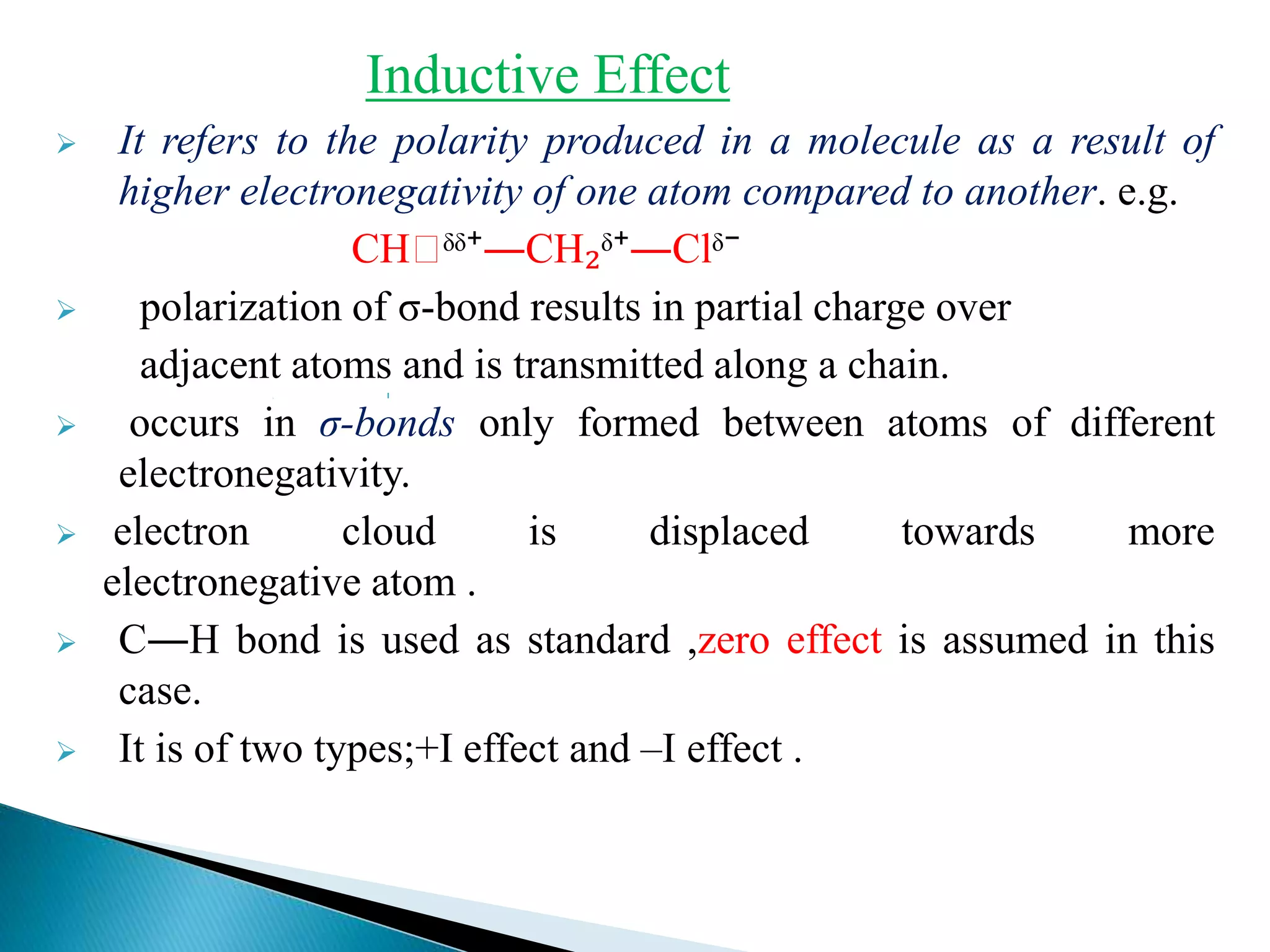 Electron displacement effect | PPTX