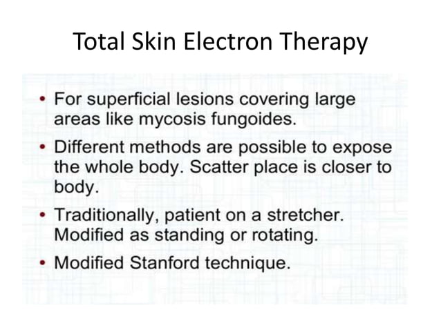 Electron beam therapy | PPTX | Skin and Dermatology | Diseases and ...