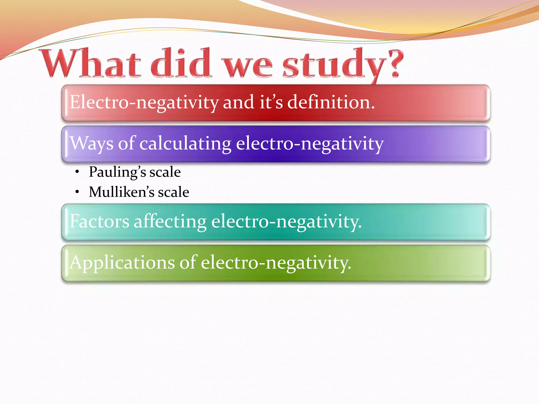 ELECTRONEGATIVITY | PPTX