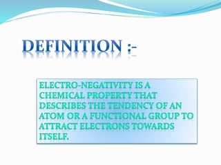 Electronegativity Definition
