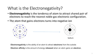 Electronegativity and electropositivity trends in periodic table | PPTX