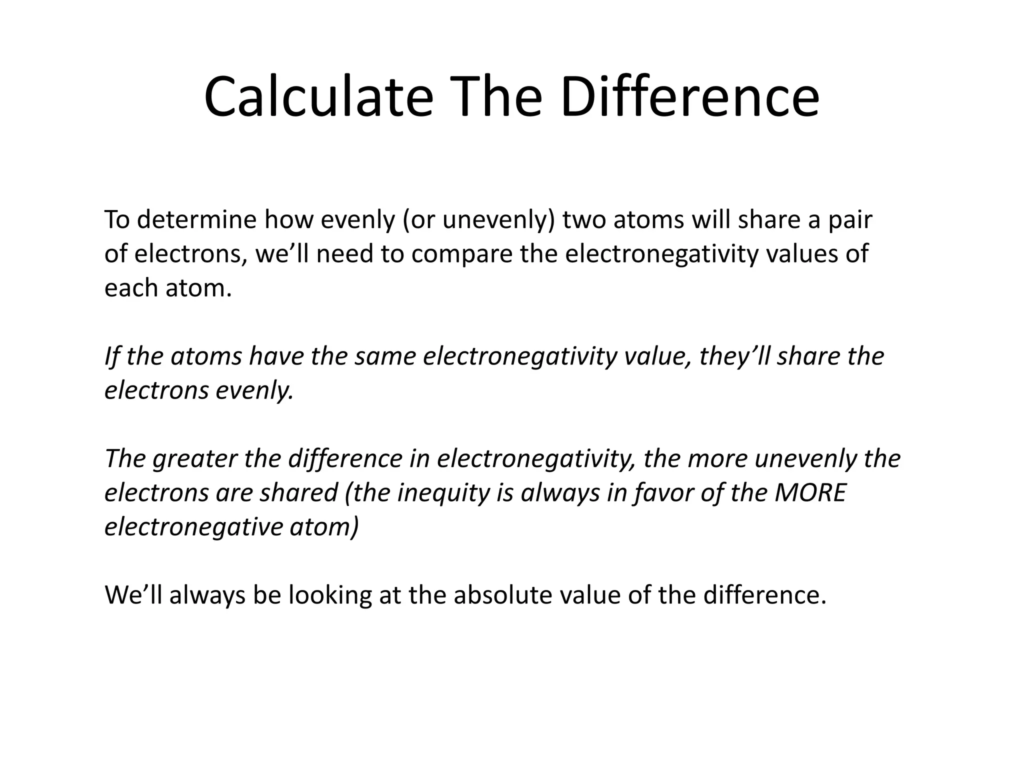 Electronegativity part two | PPTX