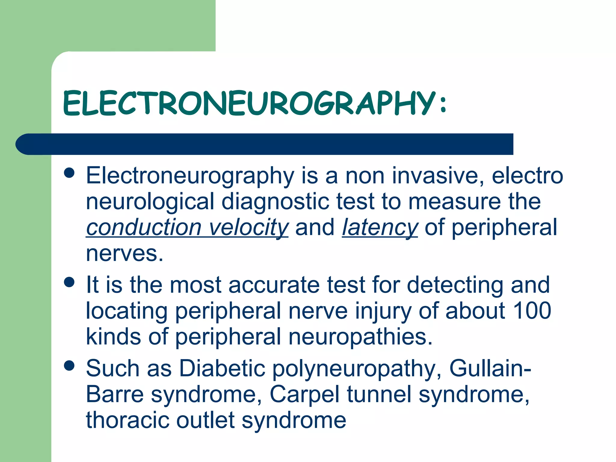 Electroneurography | PPT