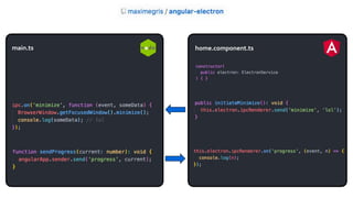 Angular & Electron - build an app for every OS | PPT