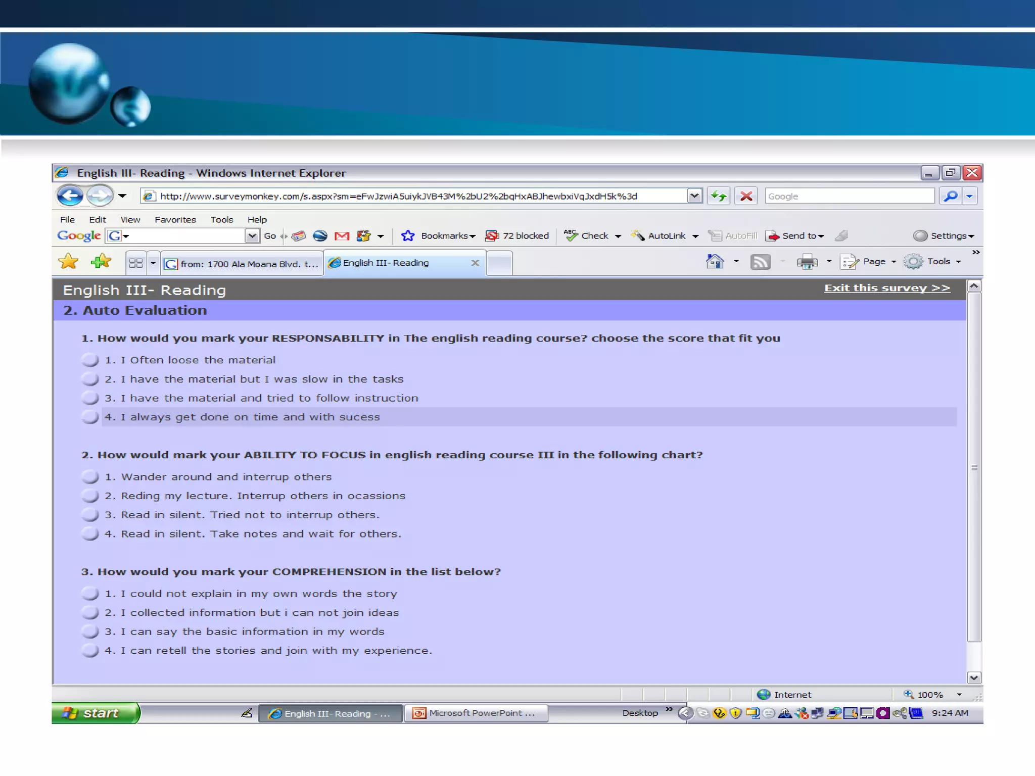 Electronic Assessment Tools | PPT