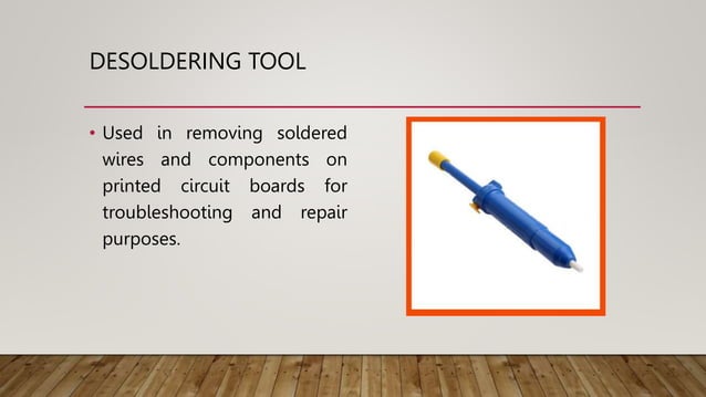 ELECTRONIC-BASIC-HAND-TOOLS.pptx Elxtech | PPTX | Jewelry Making | Arts and Crafts