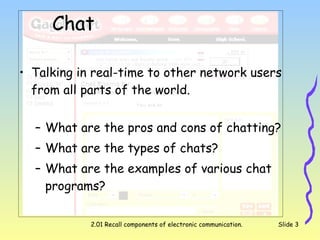 Electronic Communication | PPT | Email | Internet