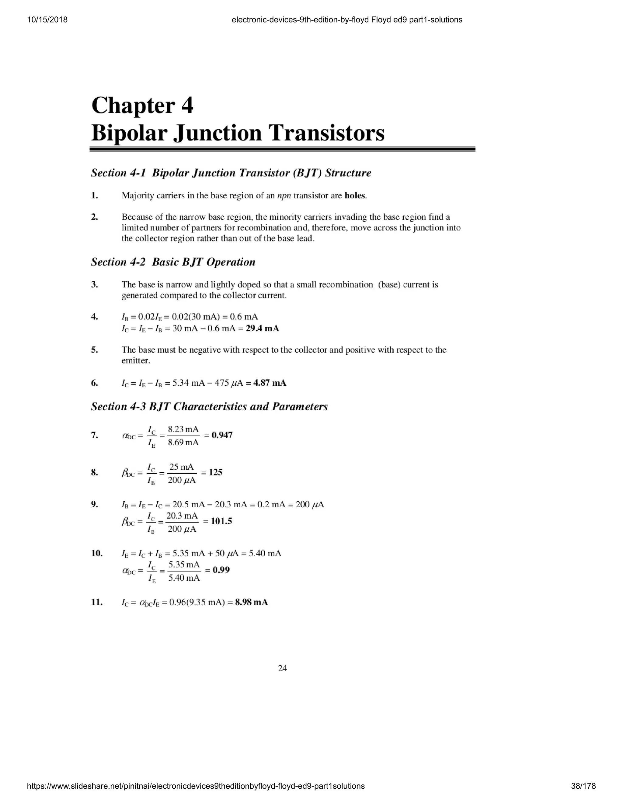 Electronic devices-9 e-floyd-solutions | PDF