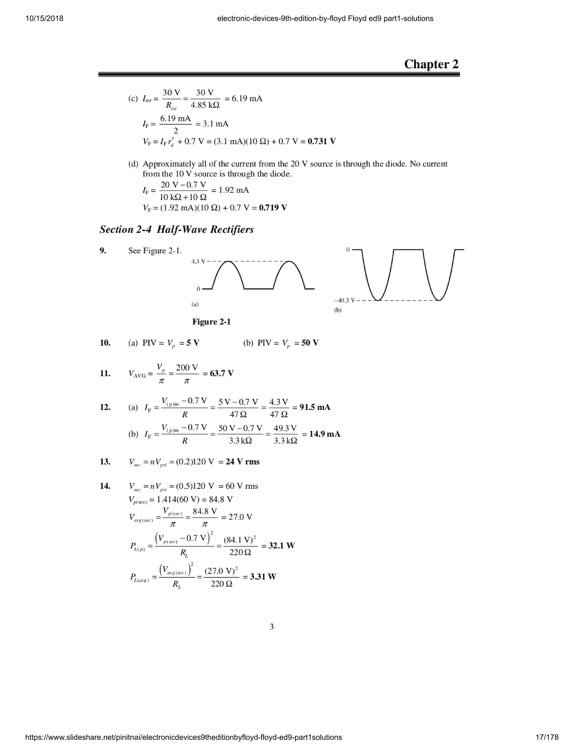 Electronic devices-9 e-floyd-solutions | PDF
