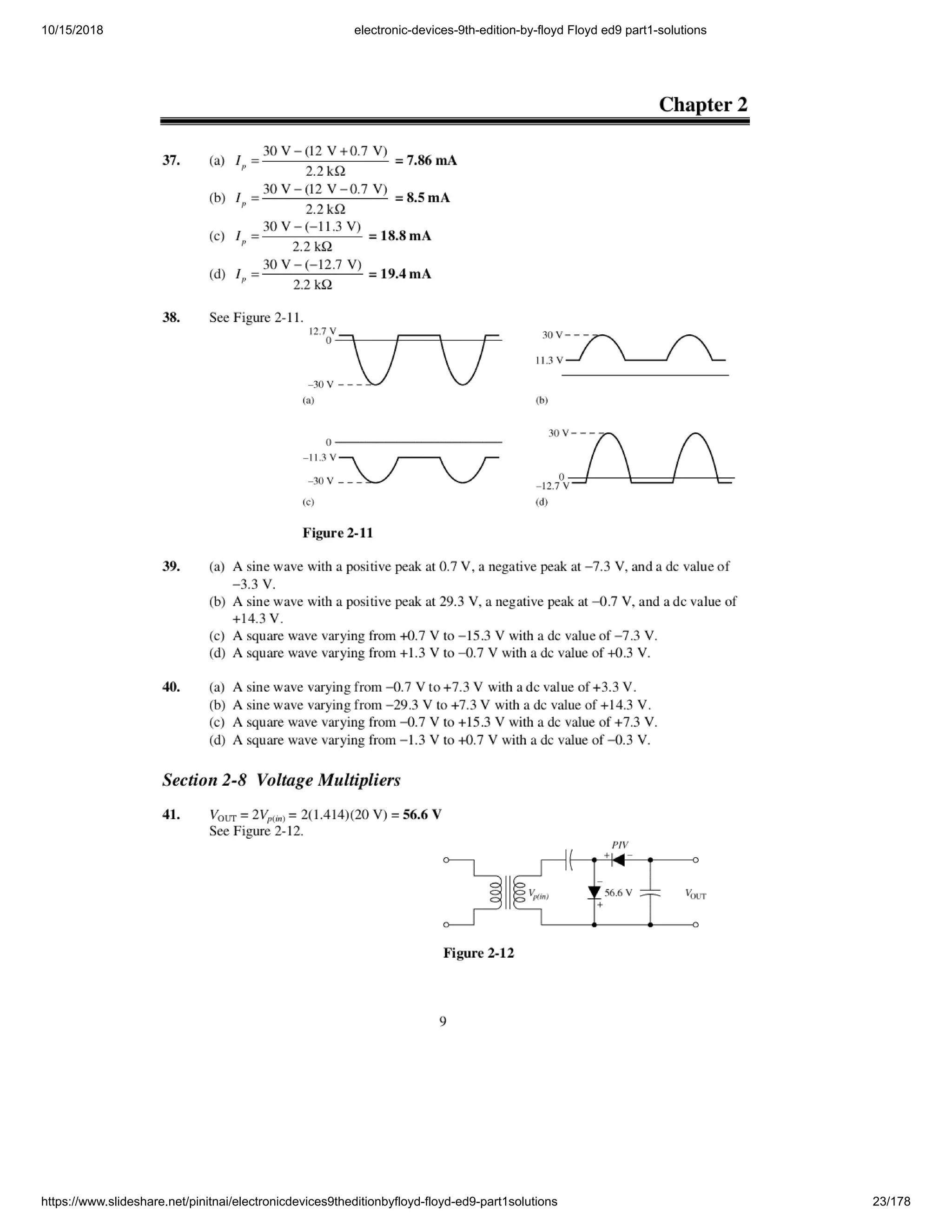 Electronic devices-9 e-floyd-solutions | PDF