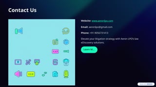 Electronic Discovery Services- Aeren LPO | PPTX