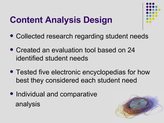 Electronic Encyclopedias for Upper Elementary School Users | PPT