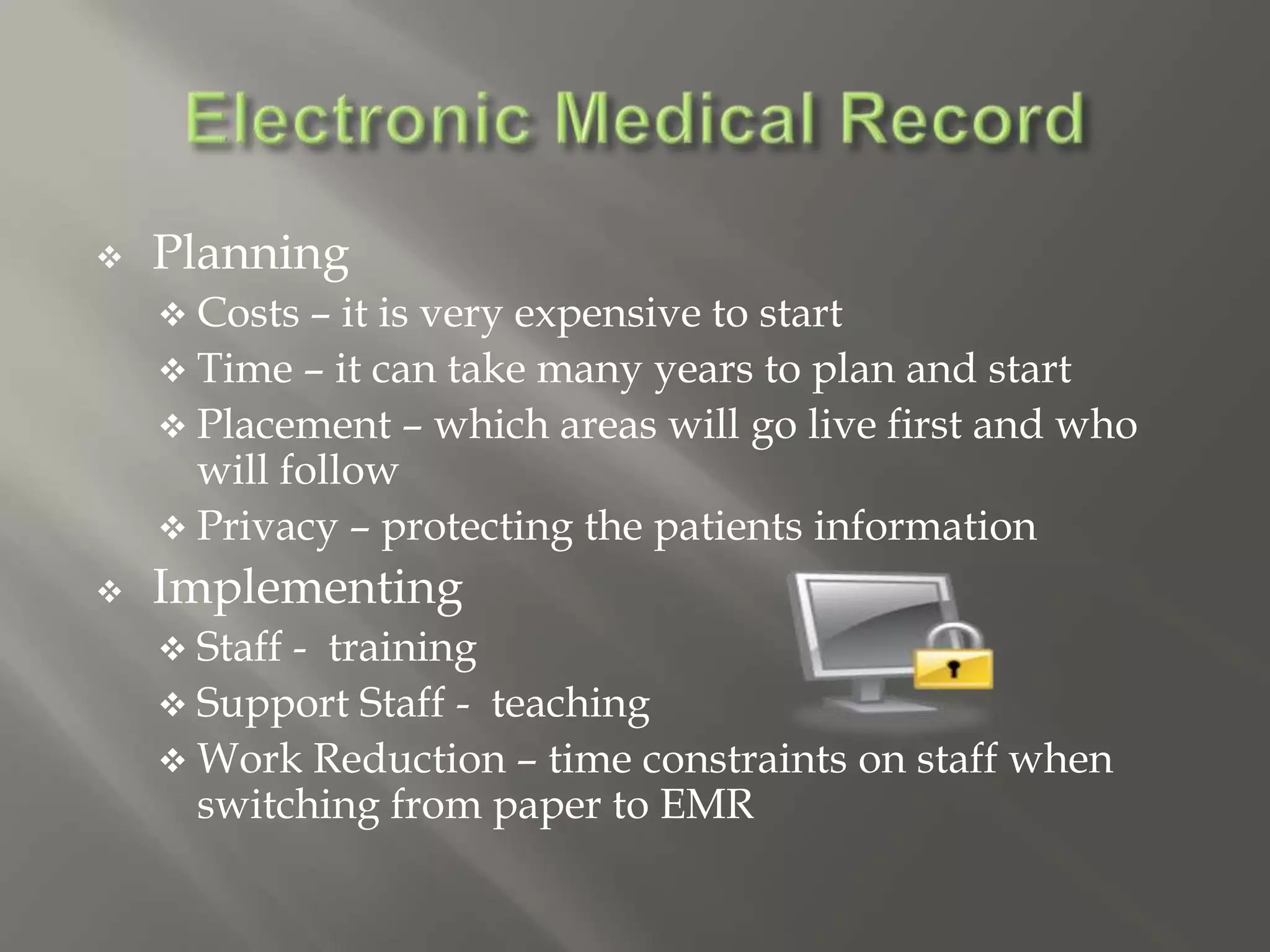 Electronic Medical Record | PPTX