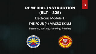 The FOUR(4) Macro Skills | PPTX