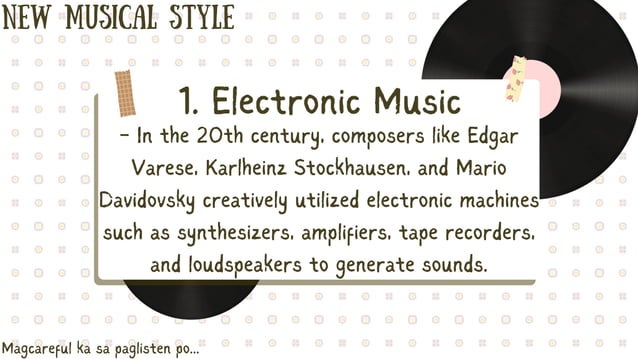 Electronic Music and Chance Music (MAPEH 10) | PDF | World ...