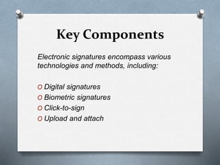 Electronic Signature: Transforming Document Workflow | PPTX