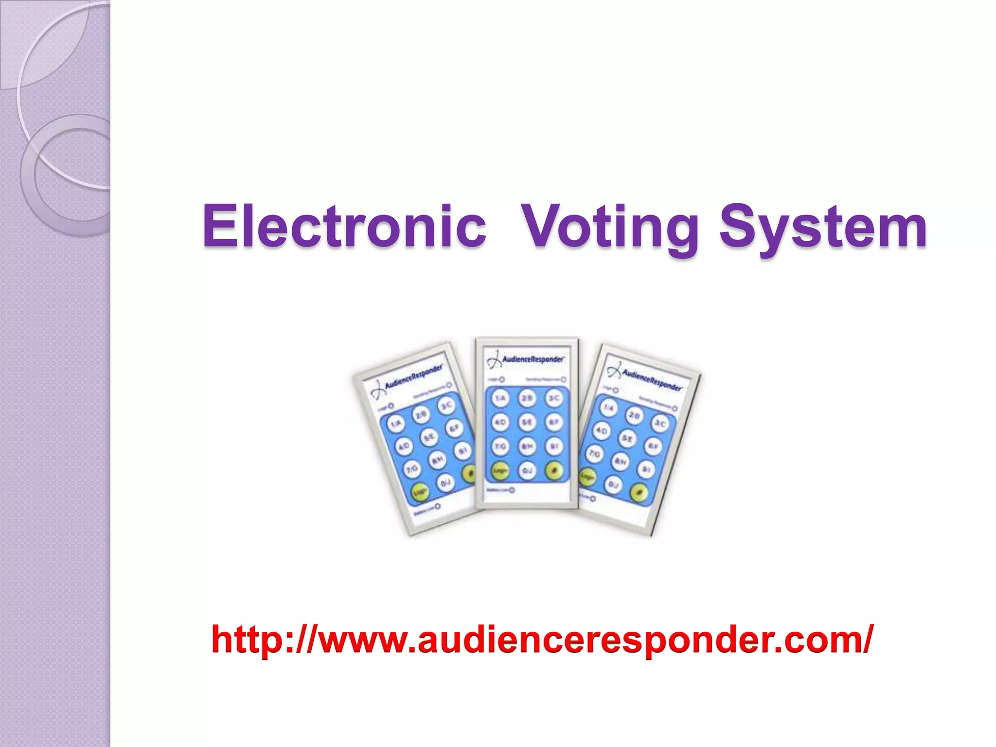 Electronic voting-system | PPTX