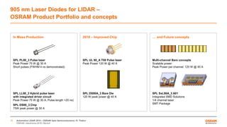 Automotive LIDAR - OSRAM Presentation at Electronica 2018 | PDF | Cameras and Camcorders ...