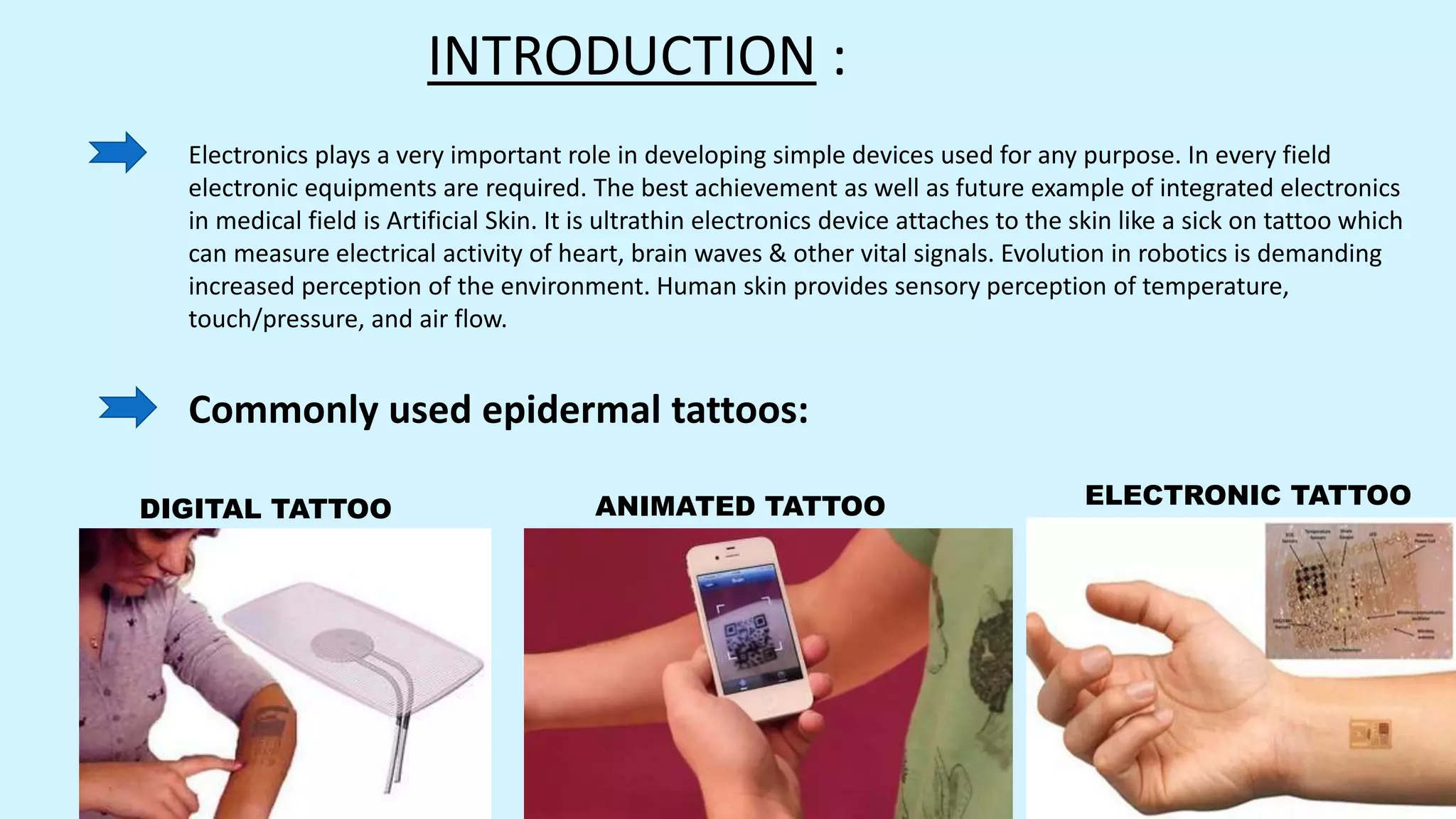 Electronic Tattoo presentation | PPTX