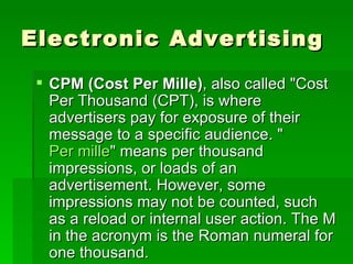 Electronic Advertising | PPT