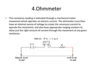 Electronic analog meters | PPTX