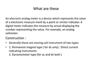 Analog Meter Examples