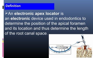 Electronic apex locator by dr.imran m.shaikh | PPT