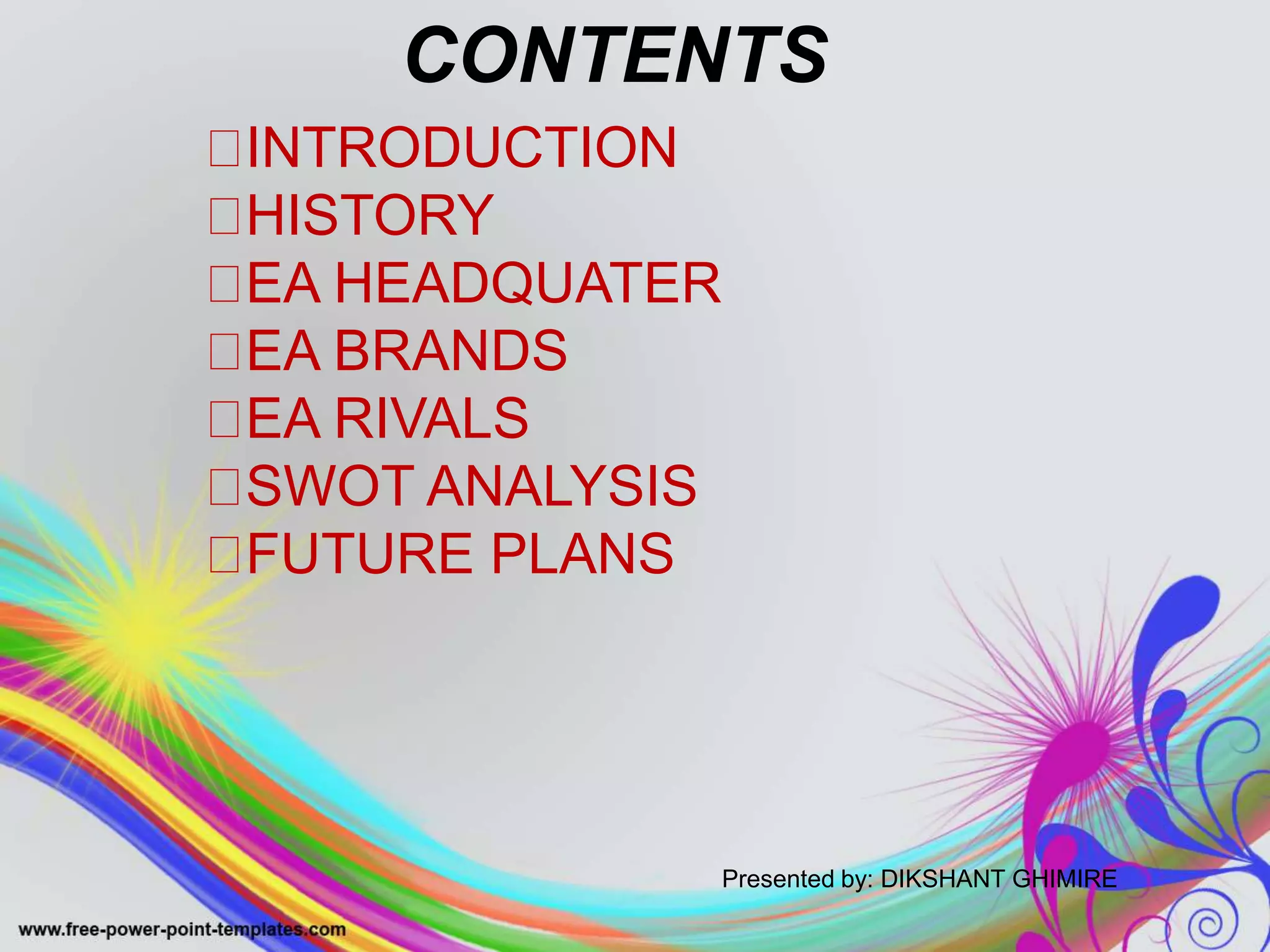 Electronic art swot analysis | PPT