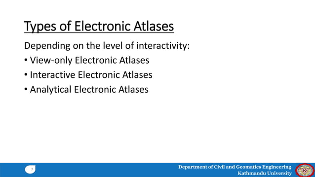 Electronic Atlas and its Types | PPTX | Geography | Science