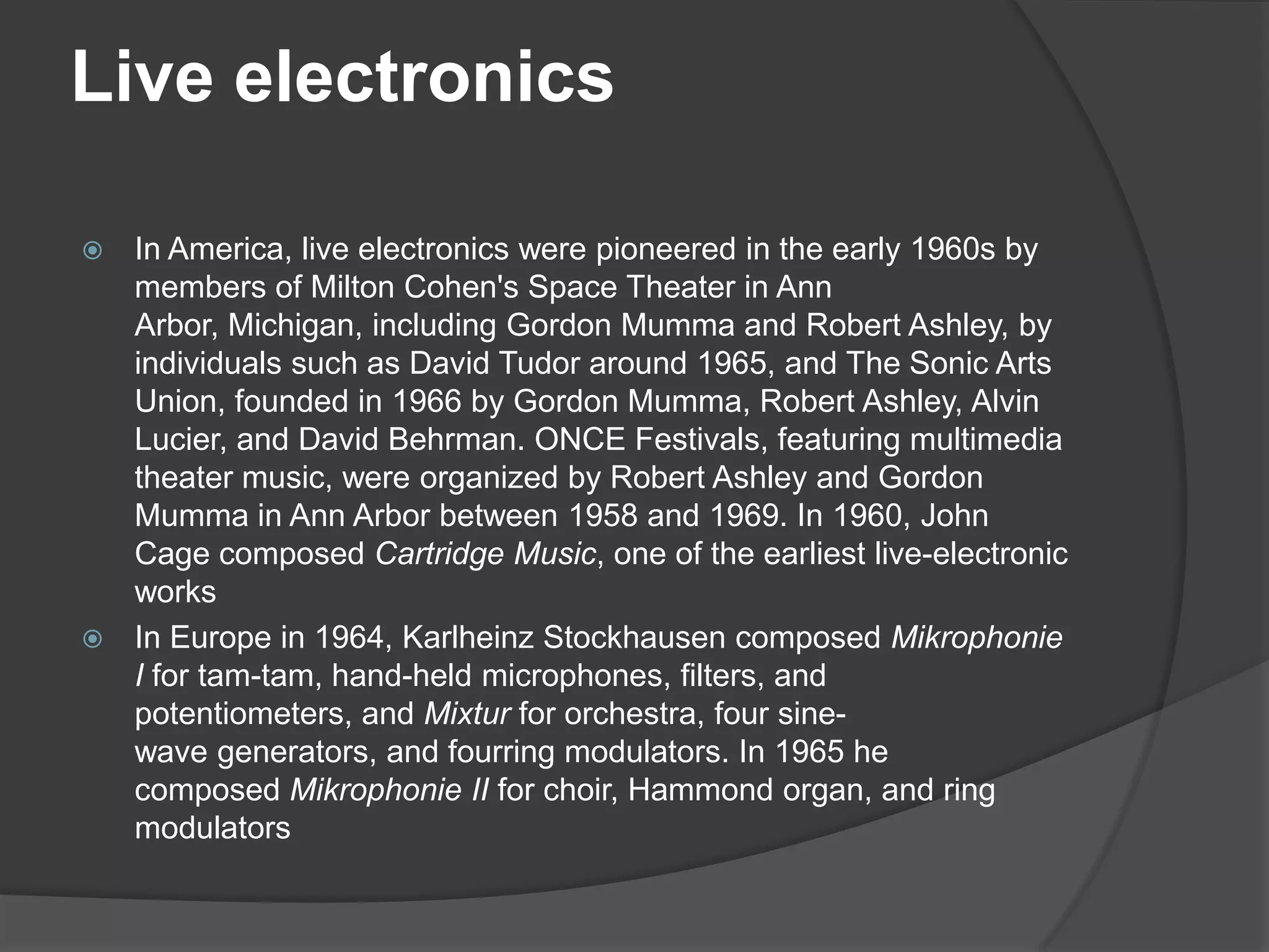 electronic music | PPTX