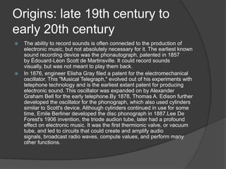 electronic music | PPTX