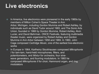 electronic music | PPTX