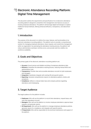 Electronic Attendance Recording Platform_ Digital Time Management.pdf