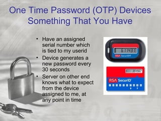 Electronic authentication more than just a password | PPT