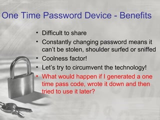 Electronic authentication more than just a password | PPT