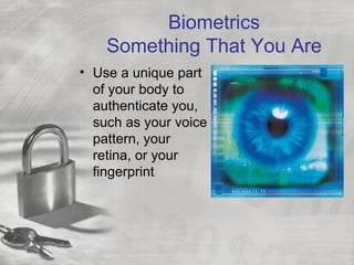 Electronic authentication more than just a password | PPT