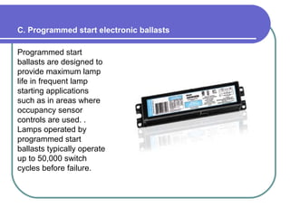 Electronic ballast fundamentals | PPT