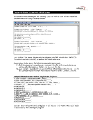 Electronic bank statement MT 940 | PDF