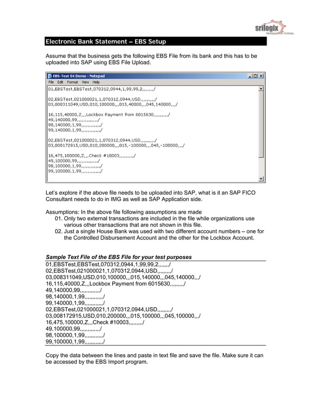 Electronic bank statement MT 940 | PDF