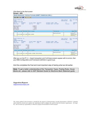 Electronic bank statement MT 940 | PDF