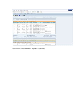 Electronic bank statement in SAP FI | DOCX