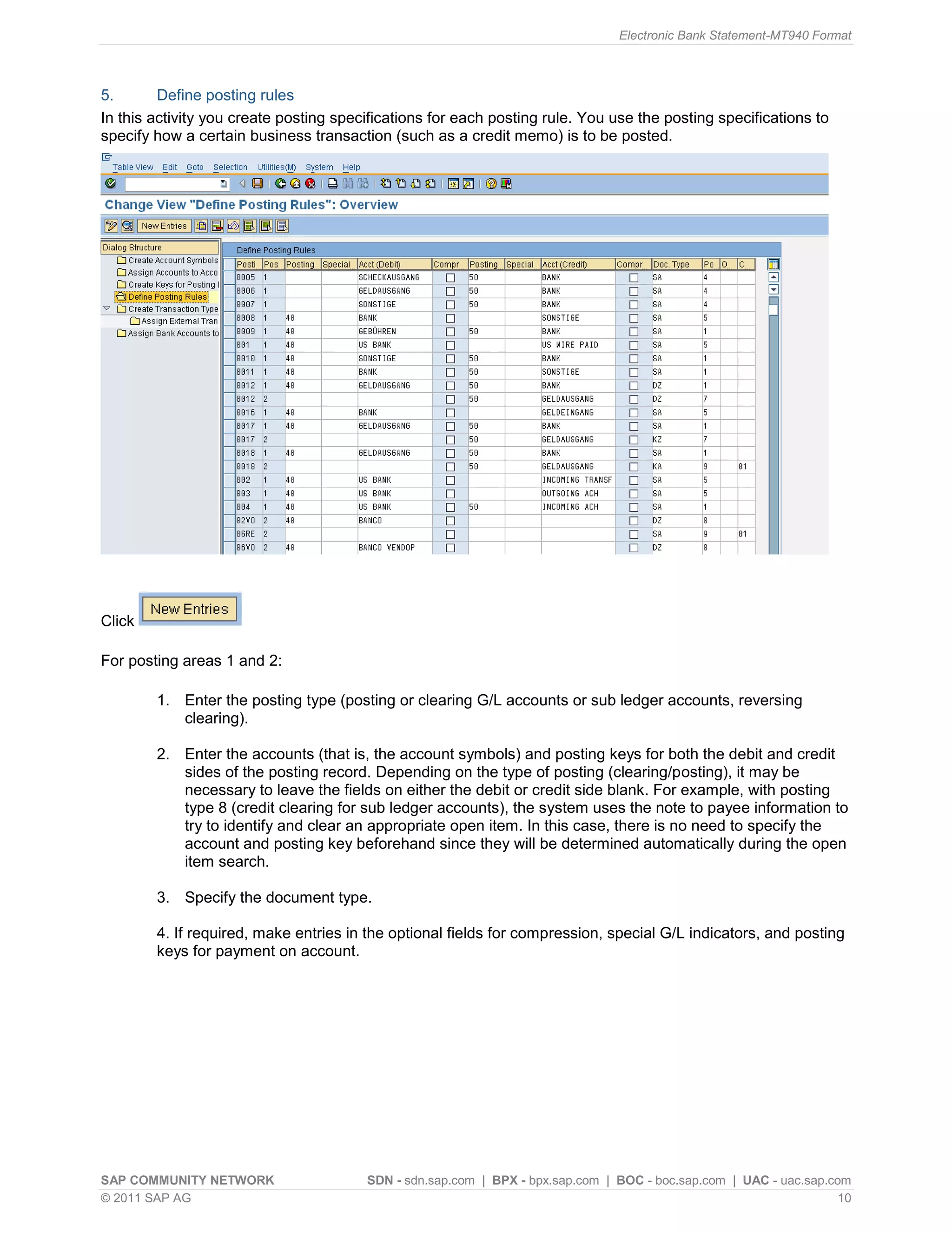 Electronic bank statement mt940 format | PDF