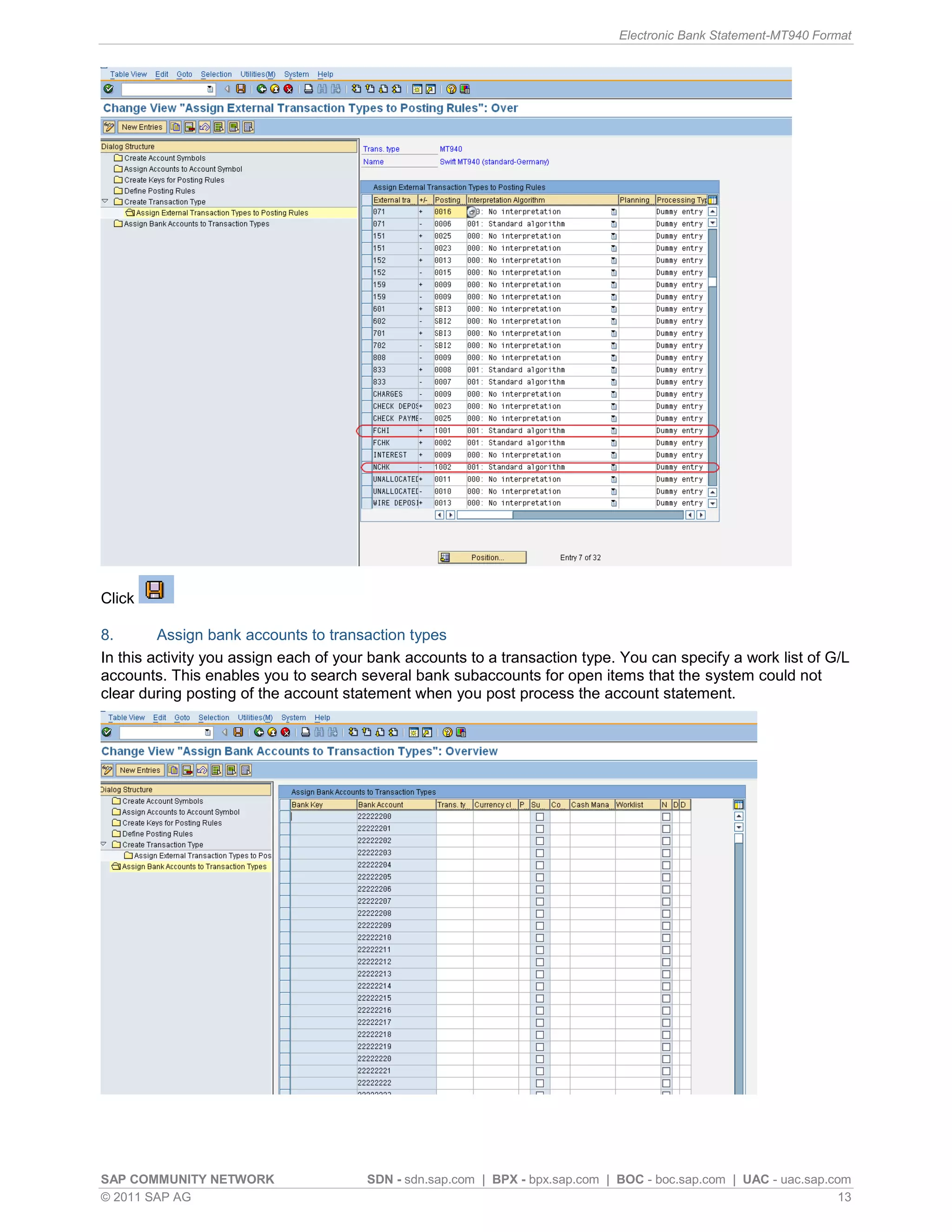 Electronic bank statement mt940 format | PDF