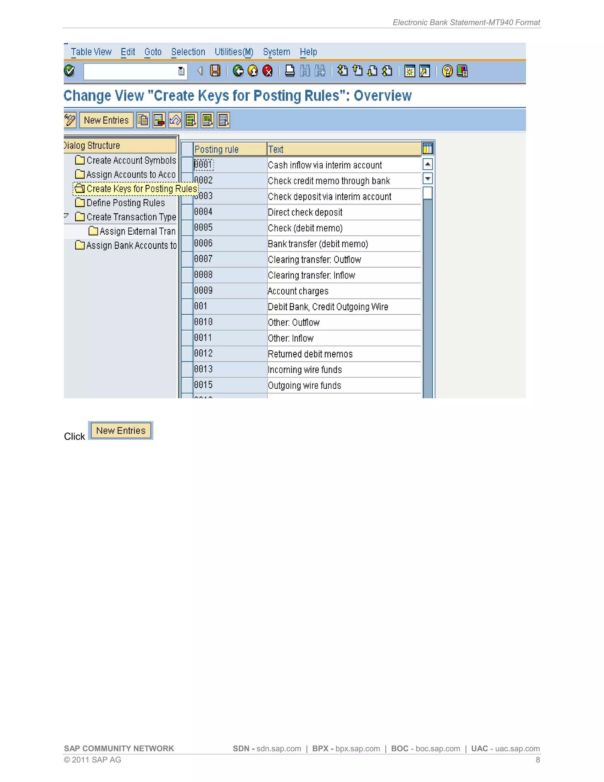 Electronic bank statement mt940 format | PDF