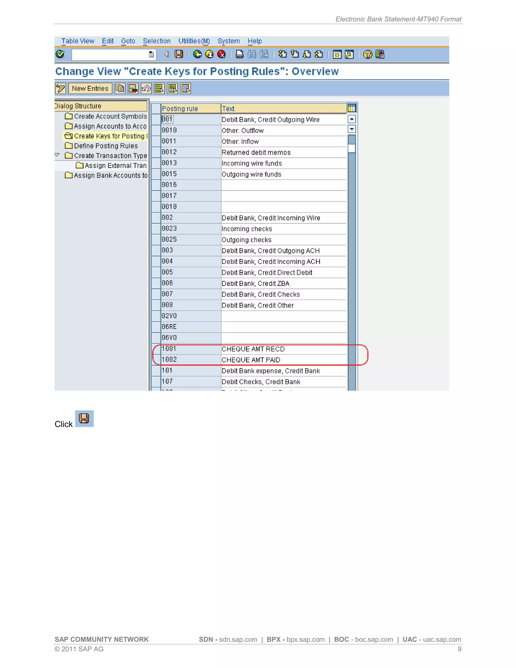 Electronic bank statement mt940 format | PDF