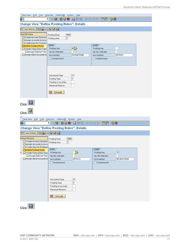 Electronic bank statement mt940 format | PDF