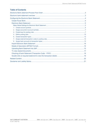Electronic bank statement mt940 format | PDF