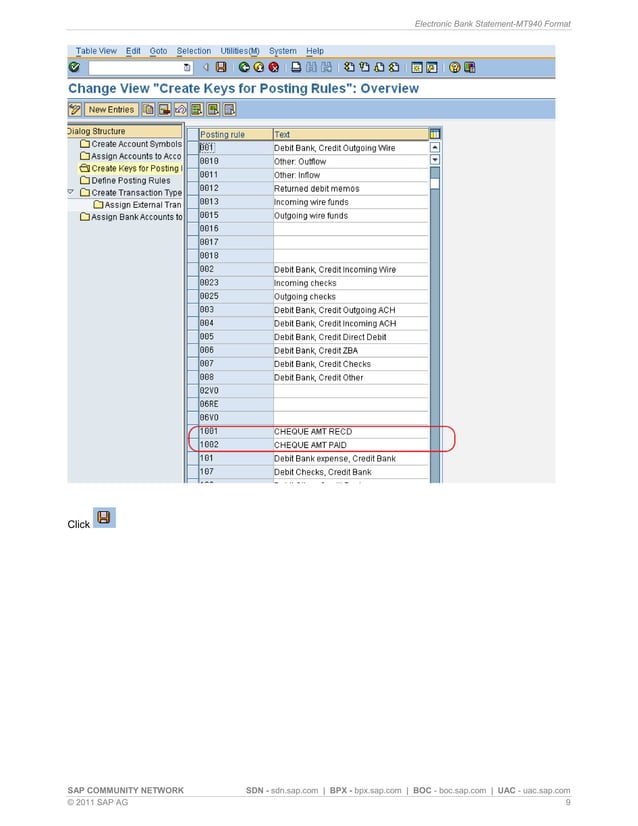 Electronic bank statement mt940 format | PDF
